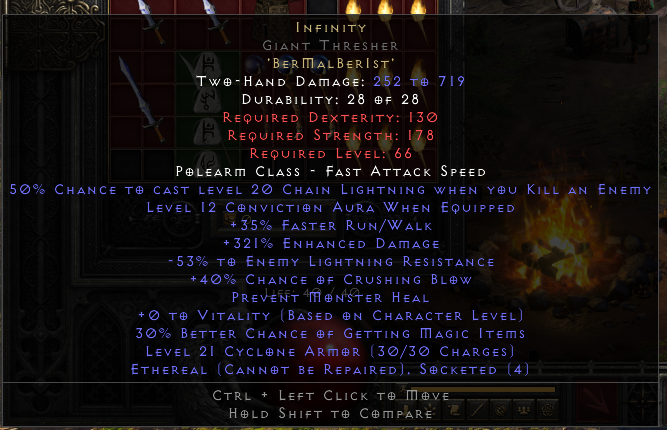 321ed/-53lr Ethereal Giant Thresher Infinity - Topic - d2jsp